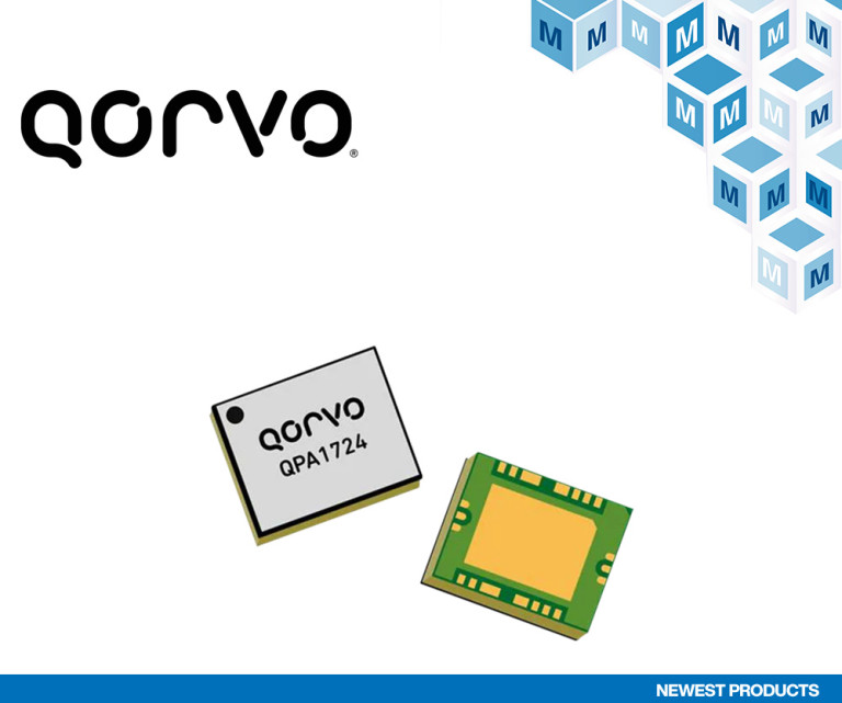 Qorvo QPA1724 Ku/K-Band GaN Power Amp Optimized for Military and Commercial SATCOM, Now at Mouser